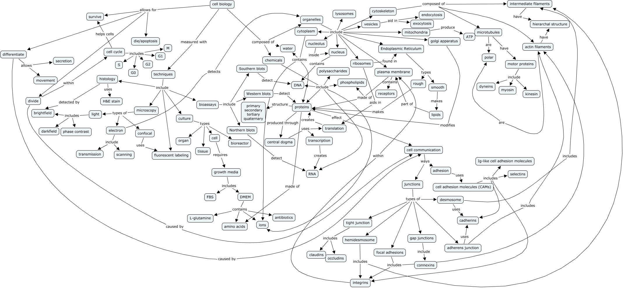 Cell Biology - What are the key features of cell biology?