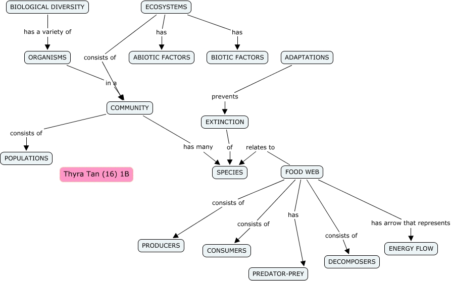 Ecological concepts and instructions to create concept map ...