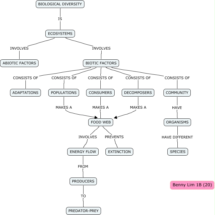 Ecological concepts and instructions to create concept map ...