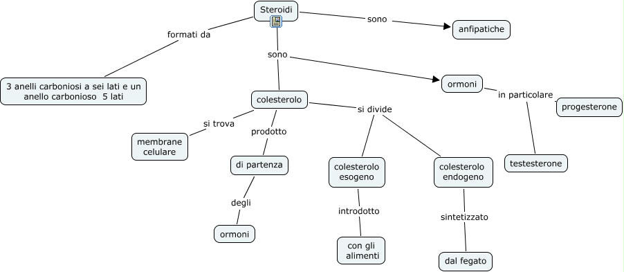 steroidi - Mappa Concettuale