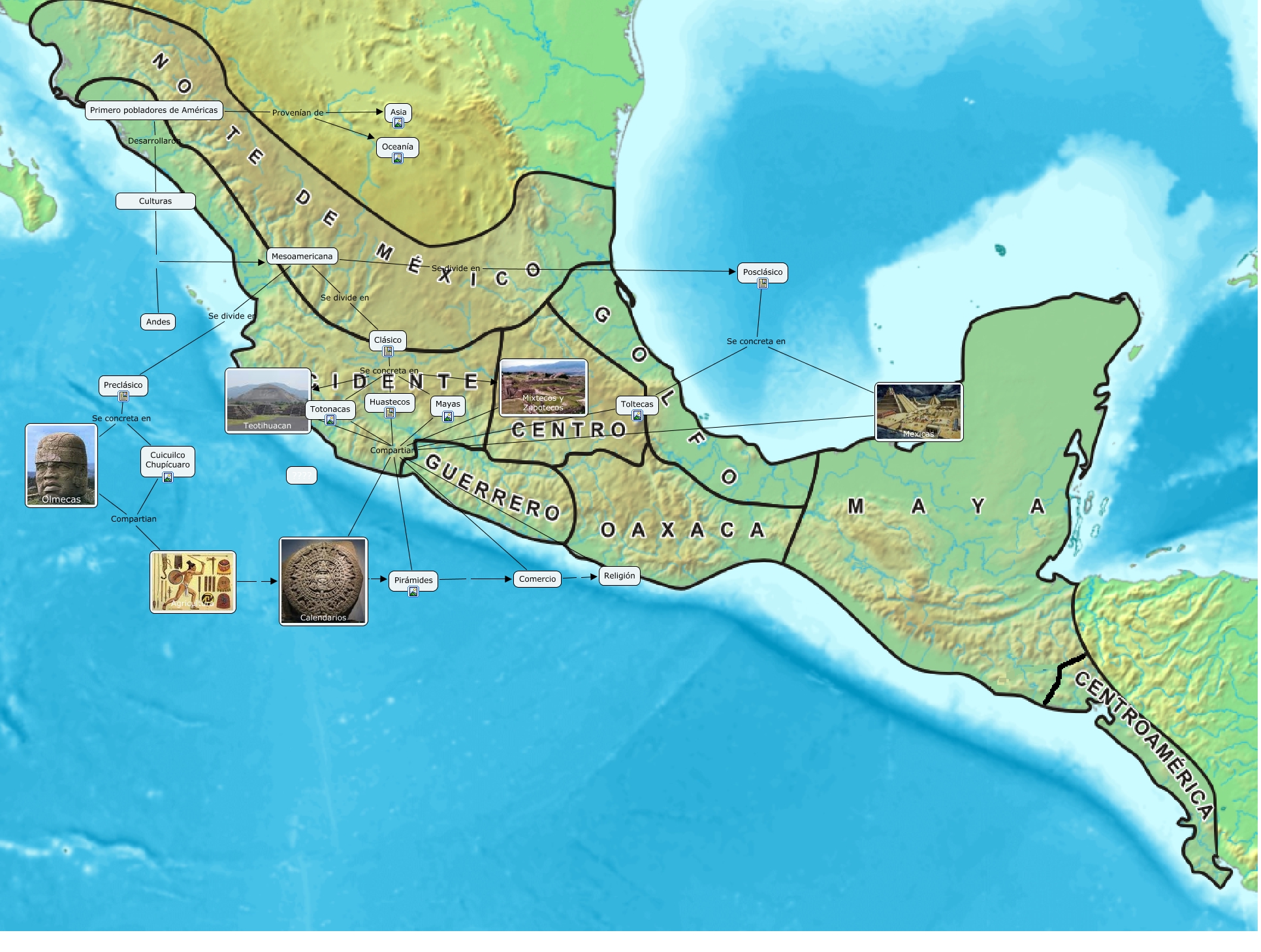 Mapa_semana5_Mesoamerica - Características comunes de las culturas ...