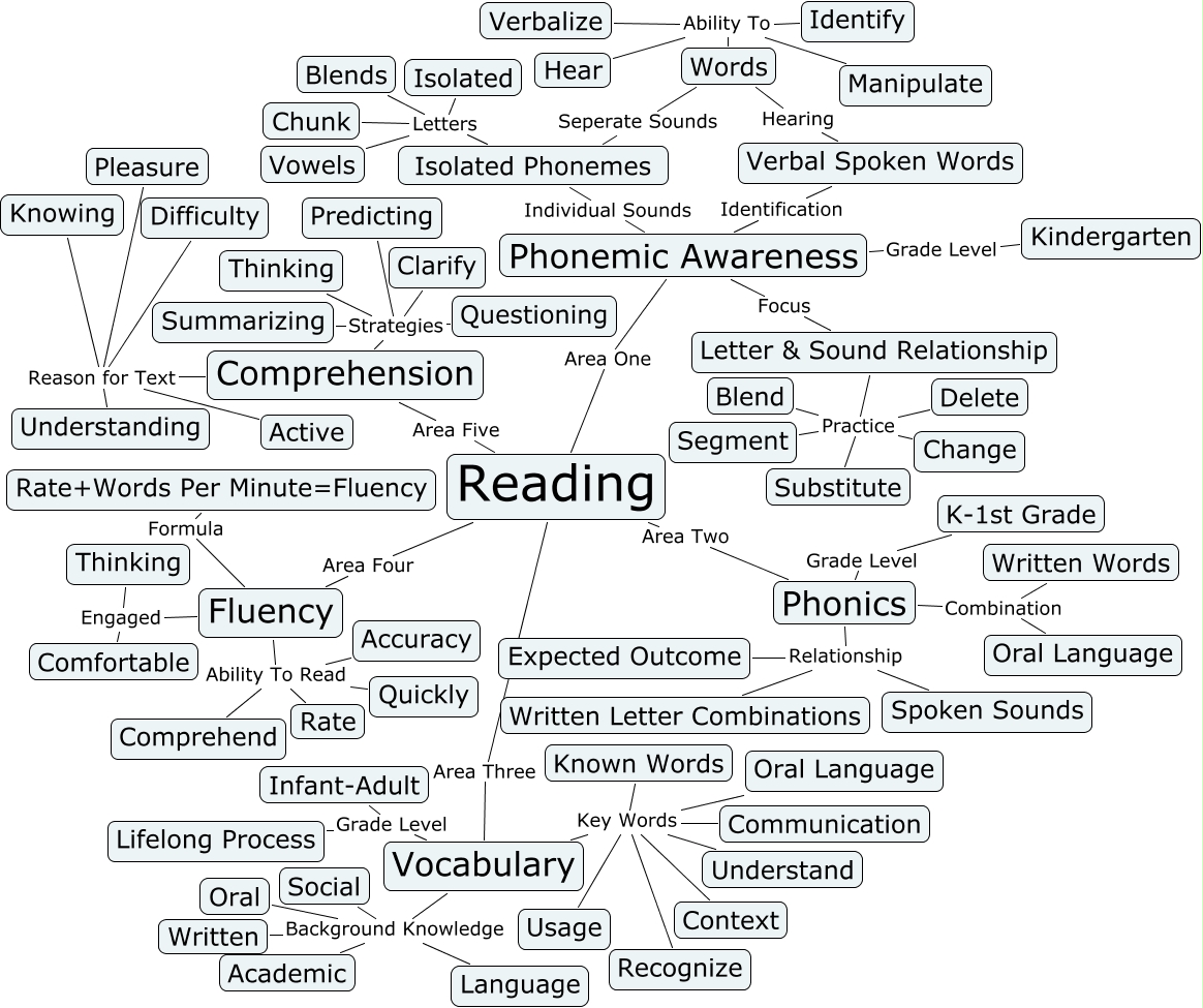 ESR 541 Five Areas Of Reading - What are the five components of reading