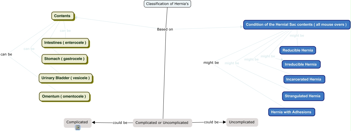 Umbilical Hernia classification portion